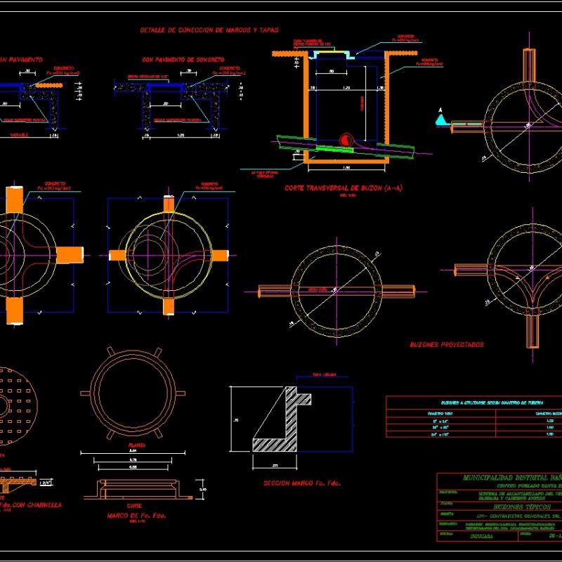Sewer Details DWG Detail for AutoCAD • Designs CAD