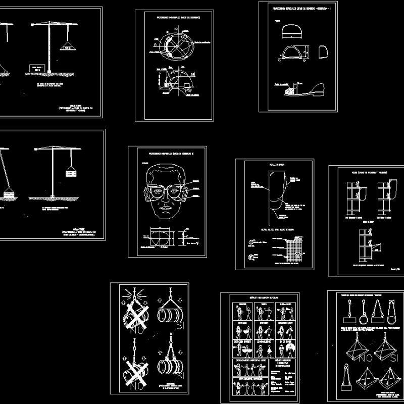 Sheets With Details Of Security In Works DWG Detail for AutoCAD ...