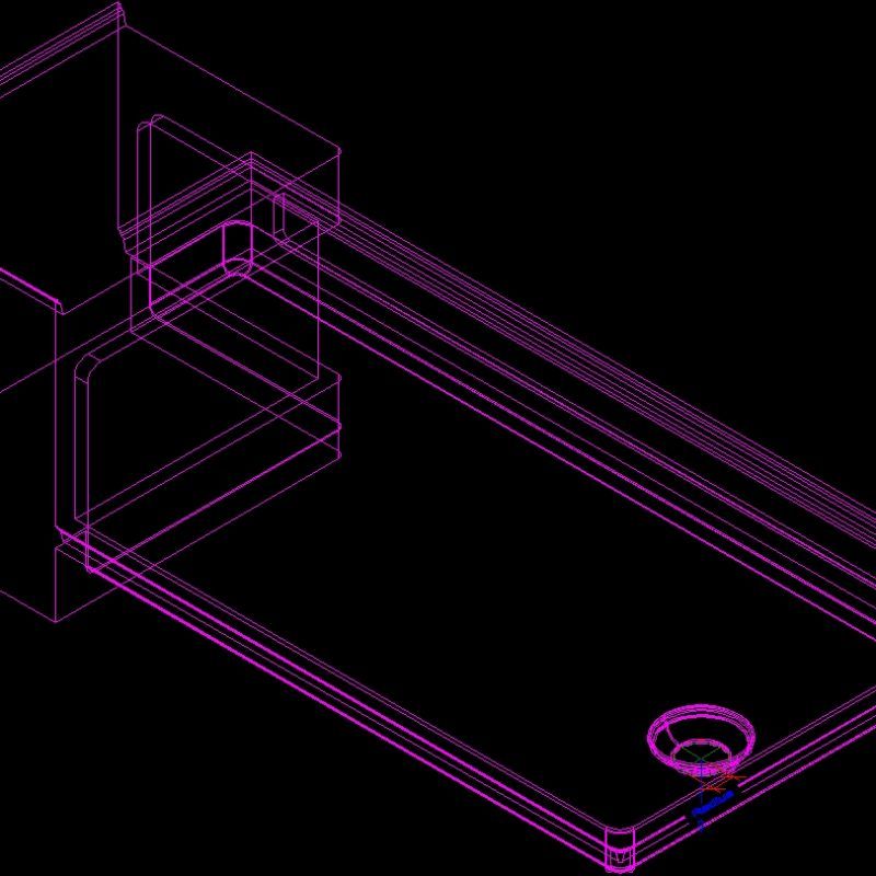 Shower 3D DWG Model for AutoCAD | DesignsCAD