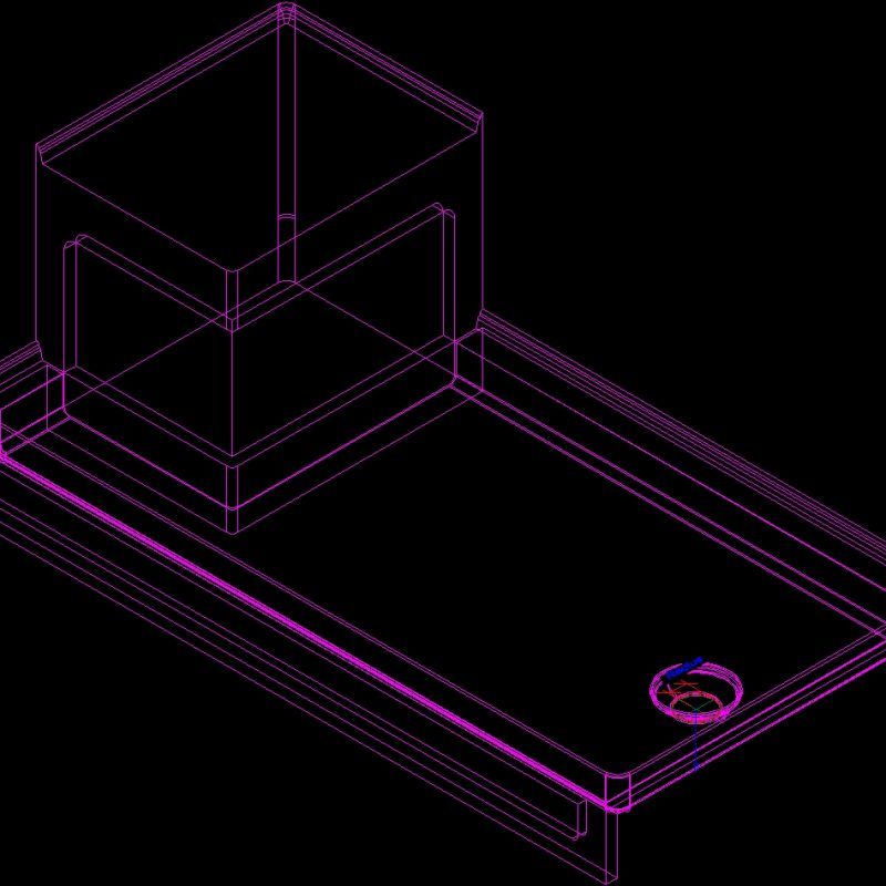 Shower 3D DWG Model for AutoCAD • Designs CAD