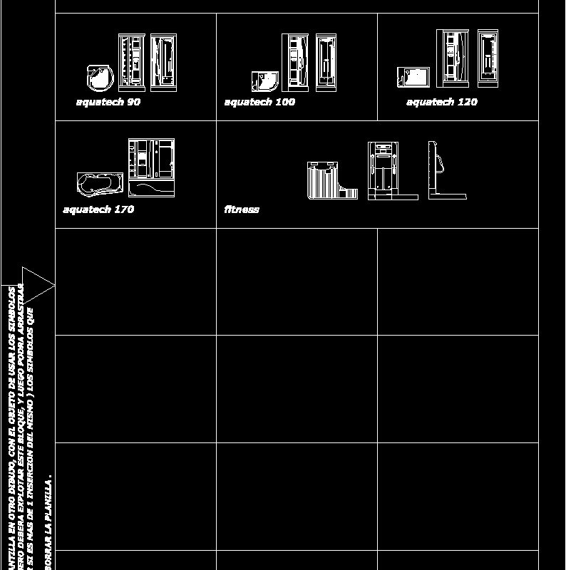 Shower Cabines DWG Block for AutoCAD • Designs CAD