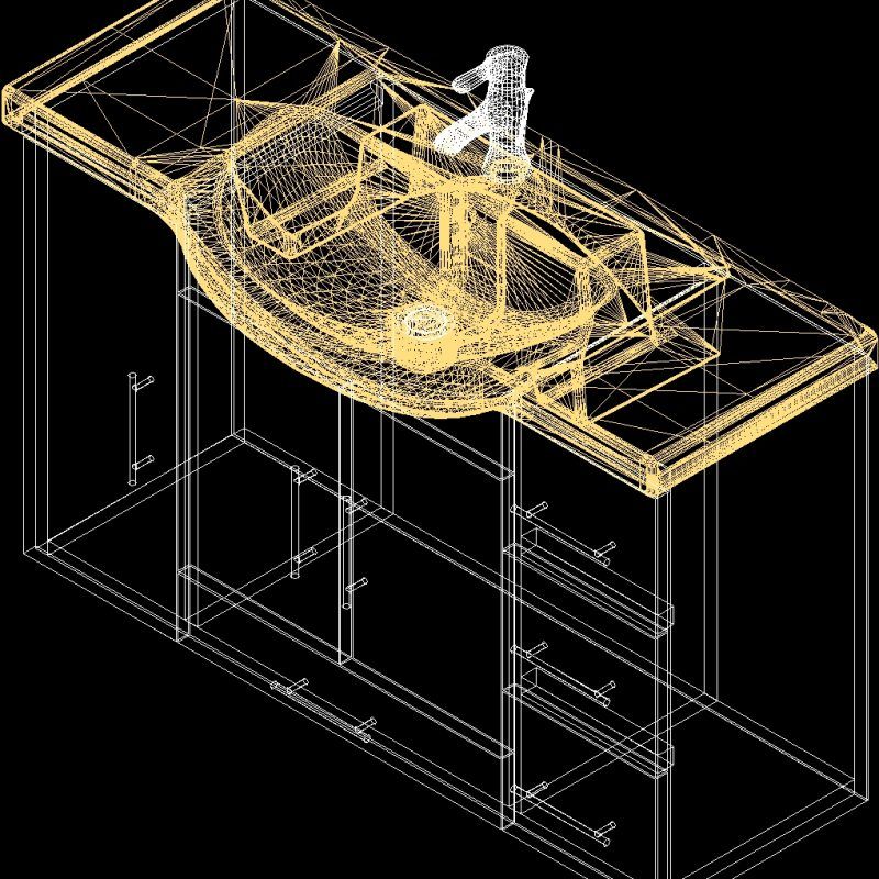 Sink 3D DWG Model for AutoCAD • Designs CAD
