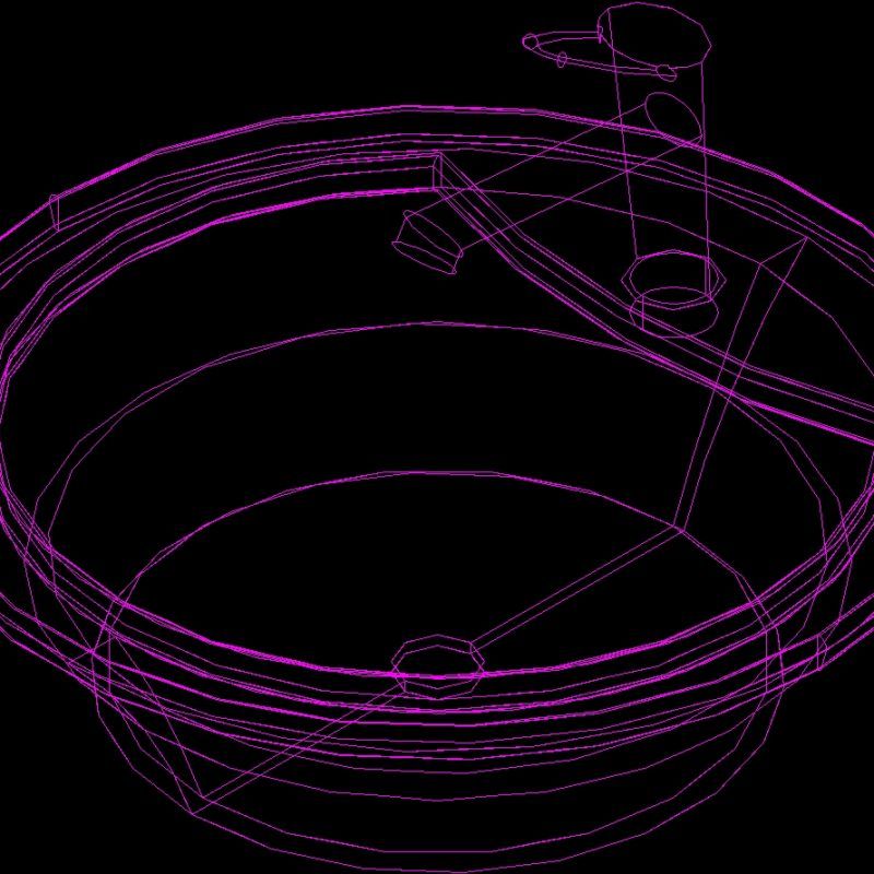Sink 3D DWG Model for AutoCAD • Designs CAD