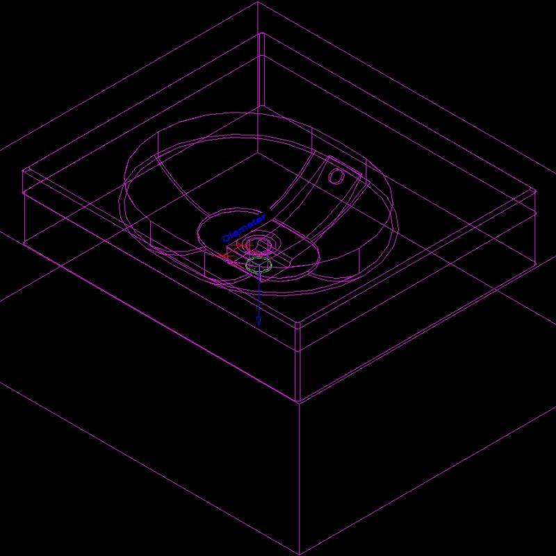Sink 3D DWG Model for AutoCAD • Designs CAD