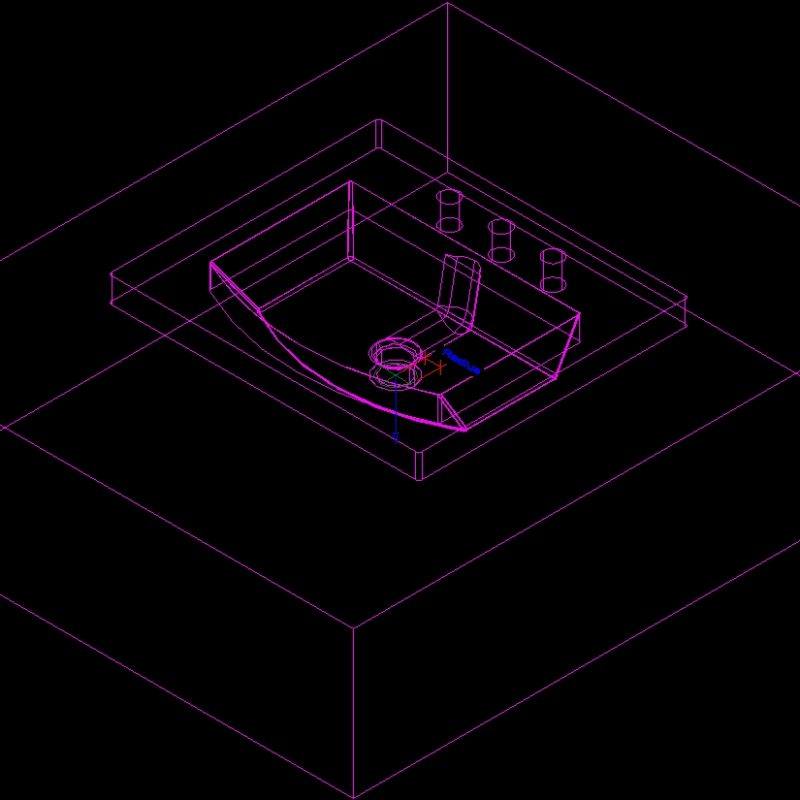 Sink 3D DWG Model for AutoCAD | DesignsCAD