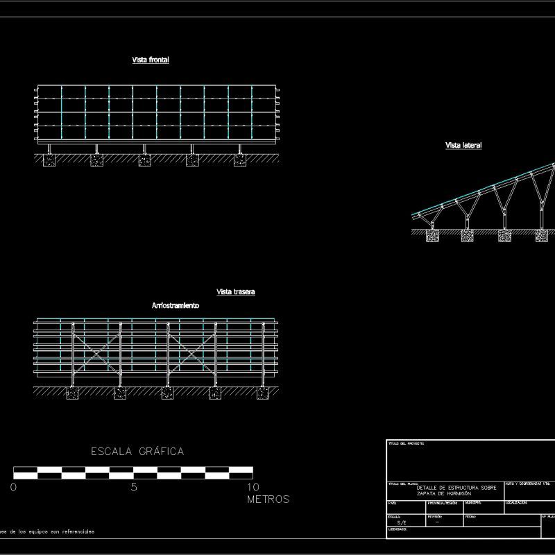 Solar Panel DWG Detail for AutoCAD • Designs CAD