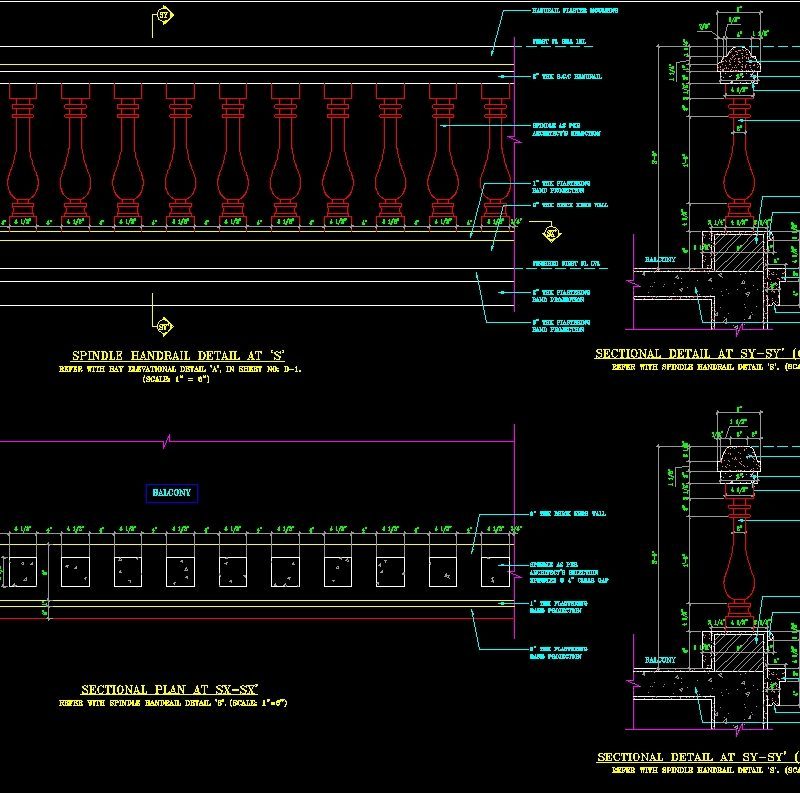 Spindle Detail DWG Detail for AutoCAD • Designs CAD