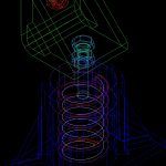 Spring Mount Vibration Isolator DWG Block for AutoCAD • Designs CAD