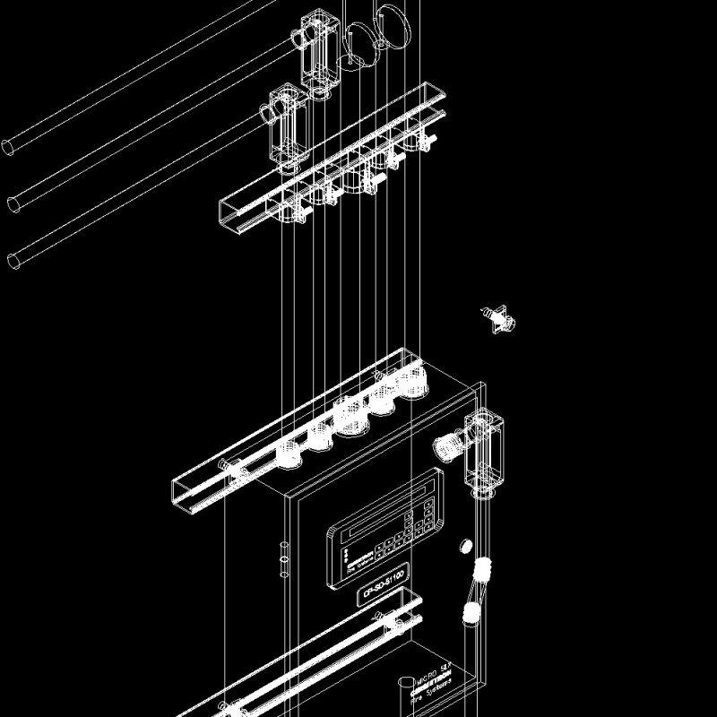 System Control Panel -- Fire Protection 3D DWG Model for AutoCAD ...