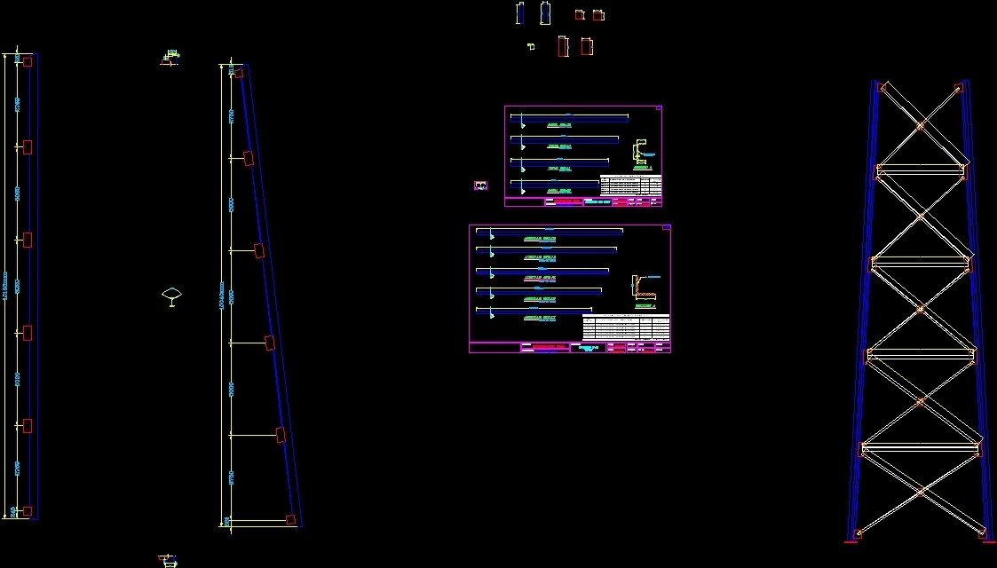 Tank Cap 40000 Gln- Of 15 Mts Height DWG Detail for AutoCAD • Designs CAD