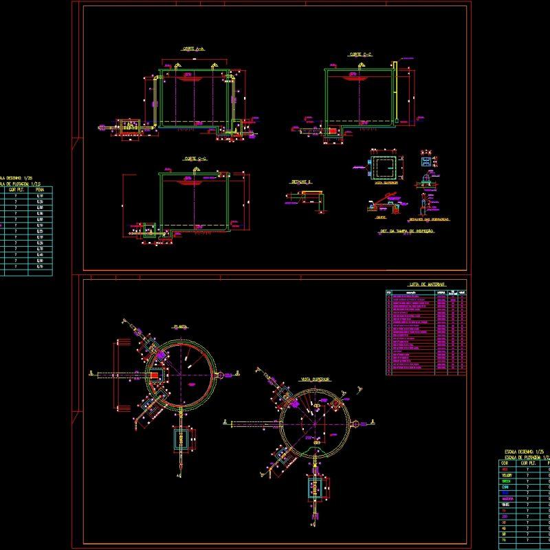 Tank To Store Water DWG Block for AutoCAD • Designs CAD