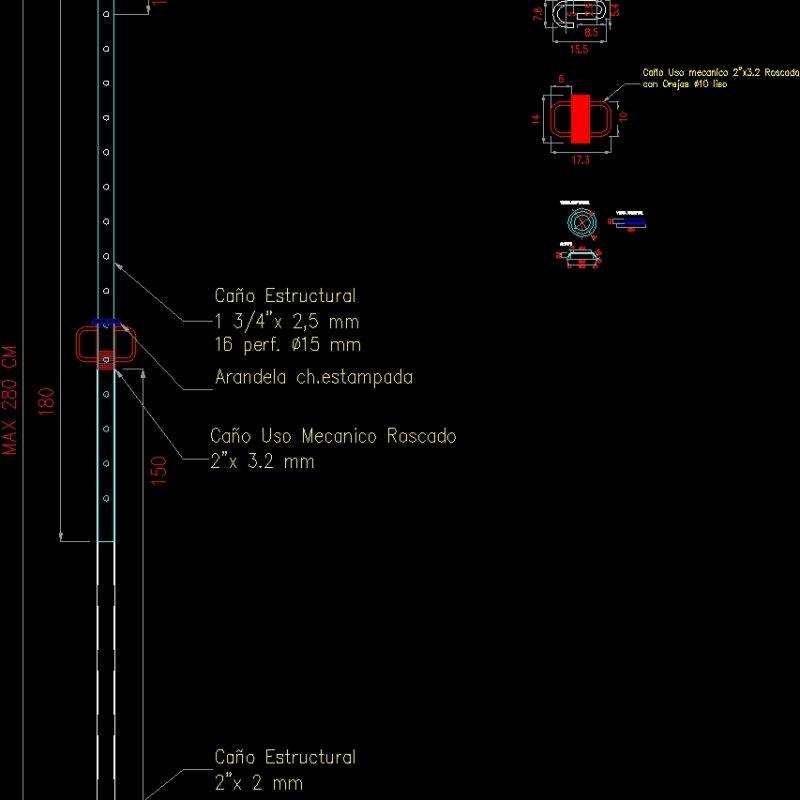 Telescopic Strut To Shore In Work DWG Detail for AutoCAD • Designs CAD
