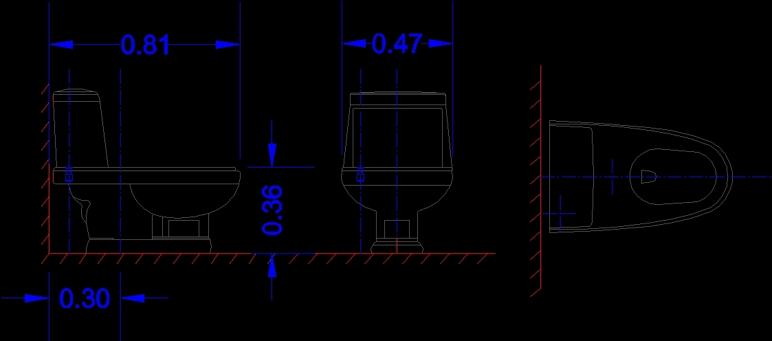 Toilet 2 3D DWG Model for AutoCAD • Designs CAD