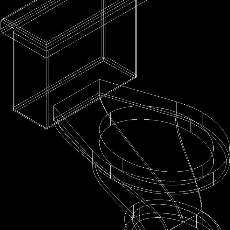 Toilet 3D DWG Model for AutoCAD • Designs CAD