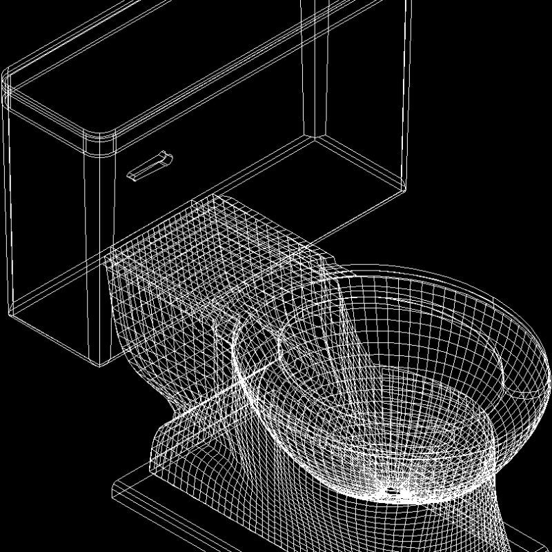 Toilet 3D DWG Model for AutoCAD | Designs CAD