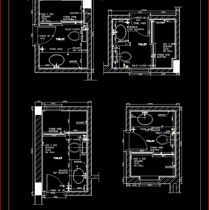 Toilet DWG Detail for AutoCAD • Designs CAD