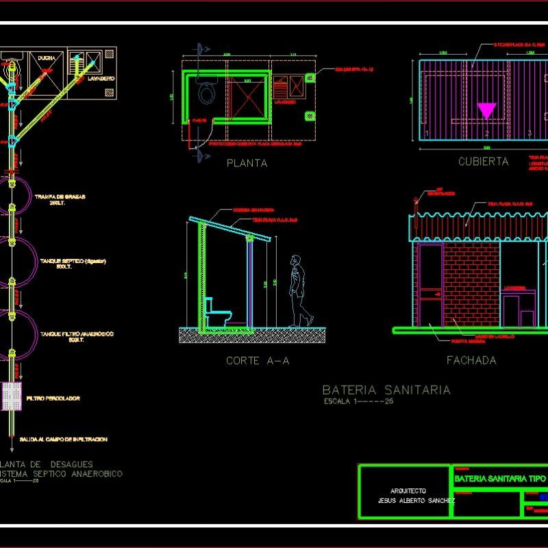 Toilet Stalls In Rural Bathroom Installation DWG Block for AutoCAD ...