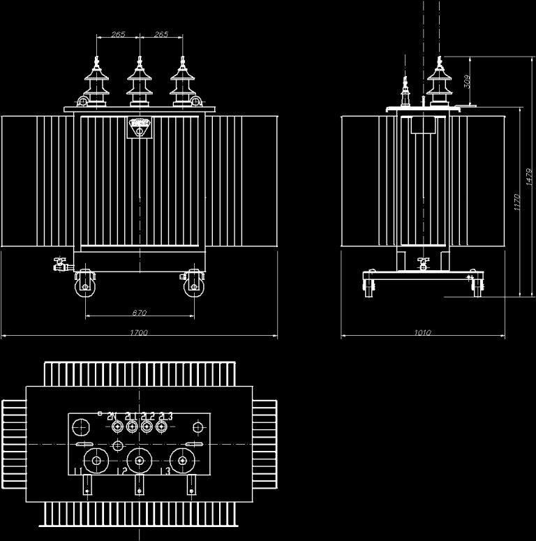 Transformer / Power Tr24kv - 800kva DWG Block for AutoCAD • Designs CAD