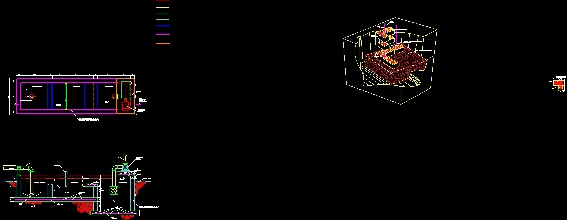 Treatment Plant To Take Off Sand DWG Section for AutoCAD • Designs CAD