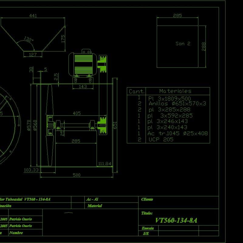 Tuboaxial Fan DWG Block for AutoCAD • Designs CAD