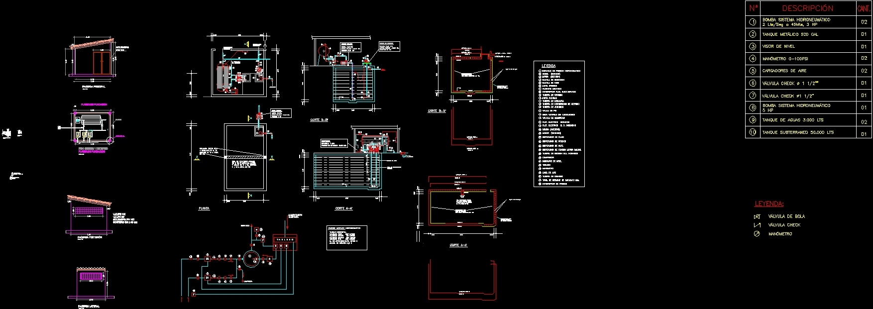 Underground Tank Of 35000 Lts DWG Detail for AutoCAD • Designs CAD