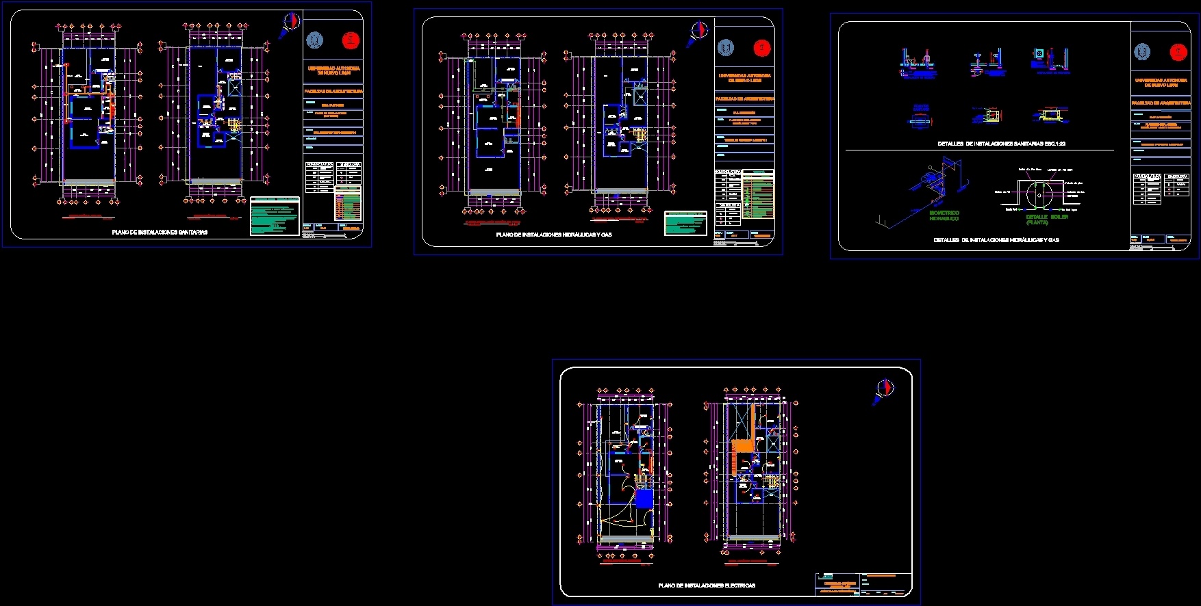 Water And Sanitary Plumbing Installations, 2 Storey Home DWG Plan for ...