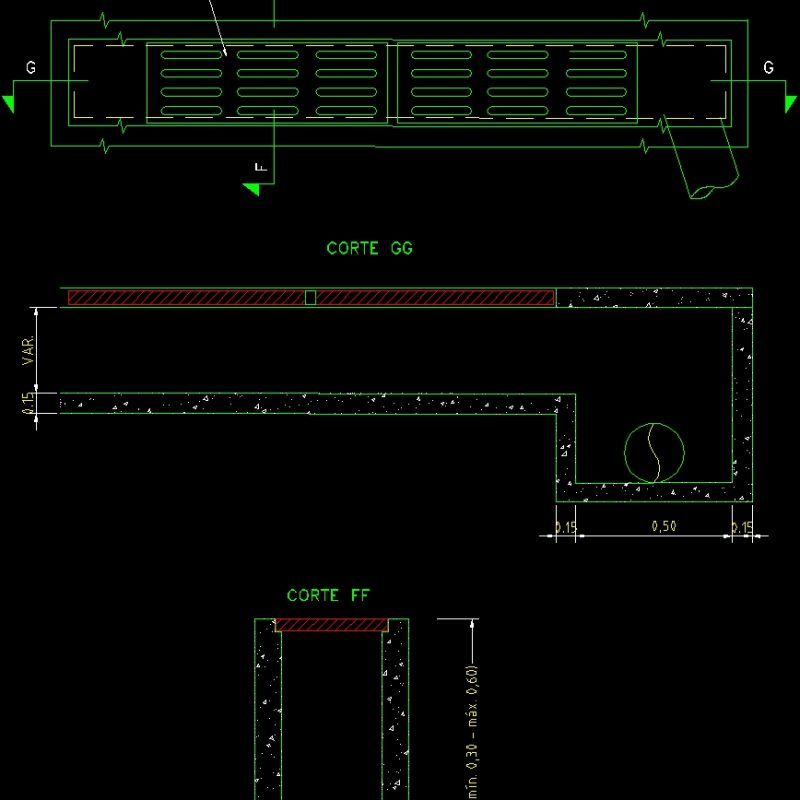 Water Drainage DWG Detail for AutoCAD • Designs CAD