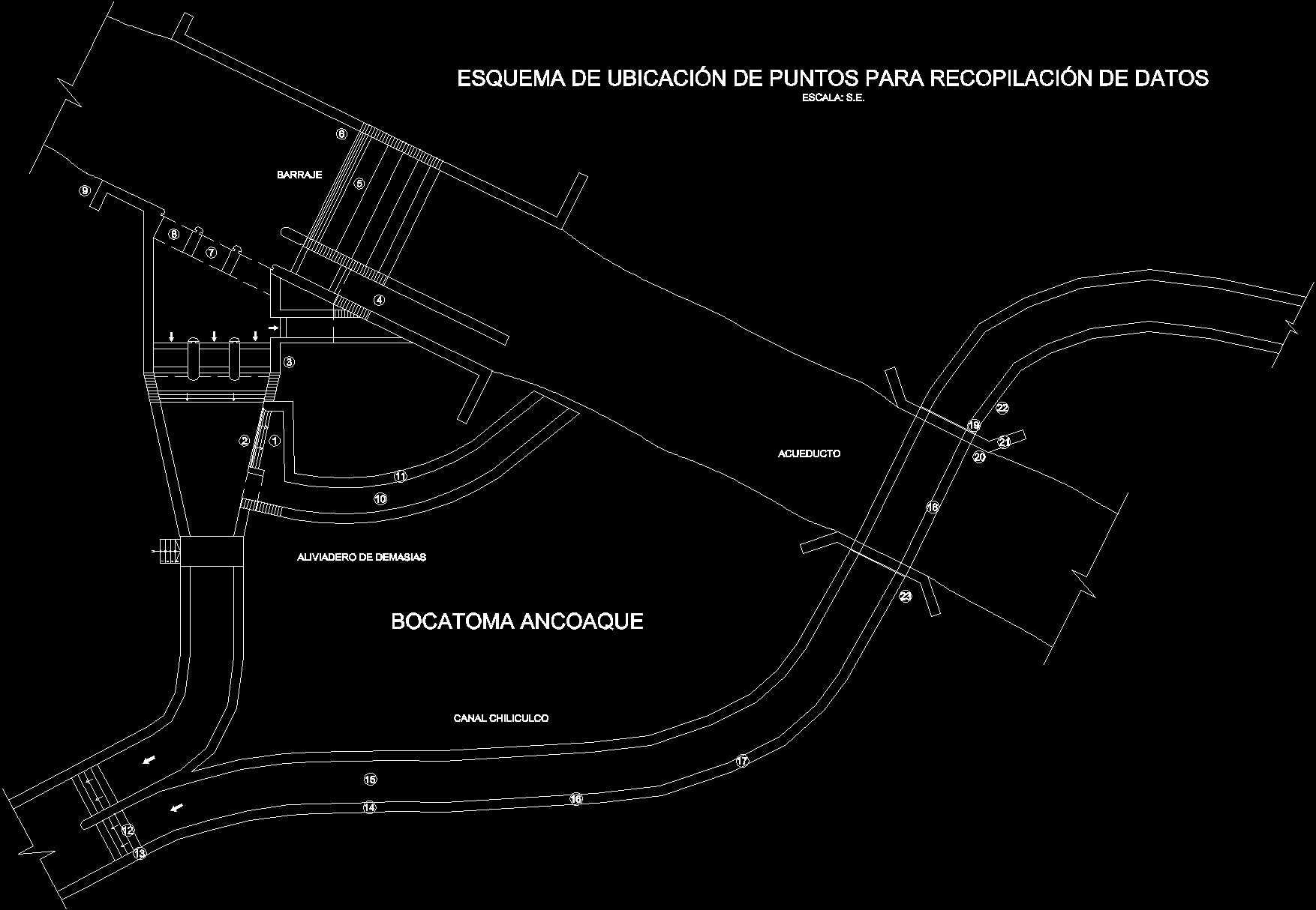 Water Uptake, Rio Ancoaque, Peru DWG Block for AutoCAD • Designs CAD