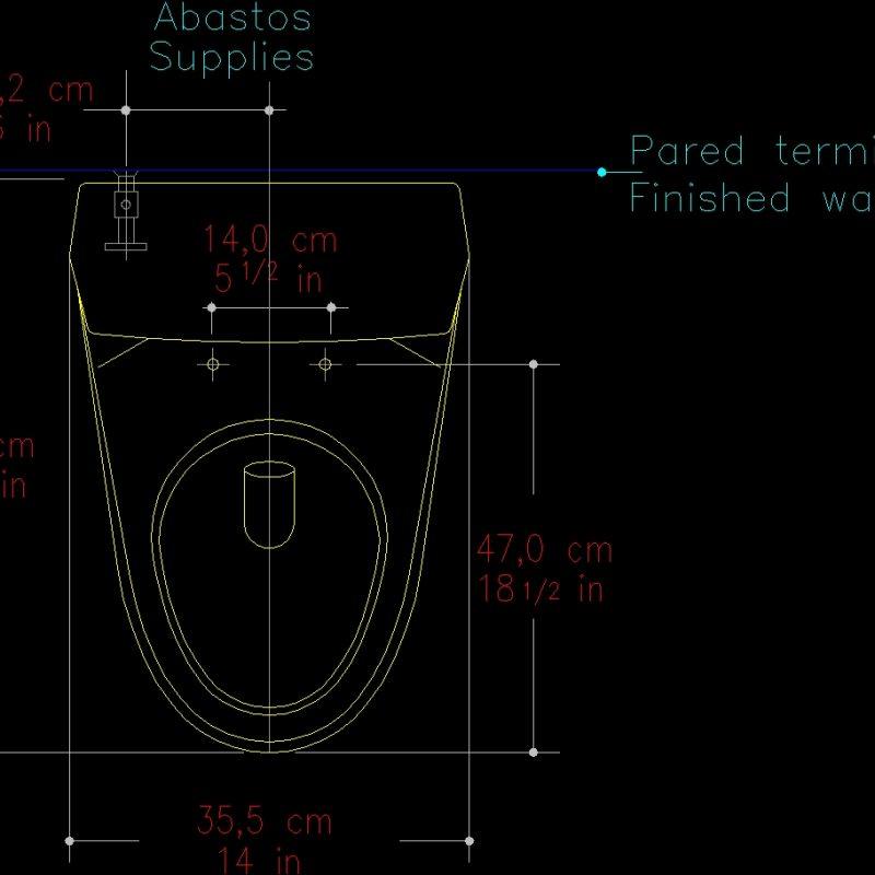 Wc With Backpack DWG Block for AutoCAD • Designs CAD