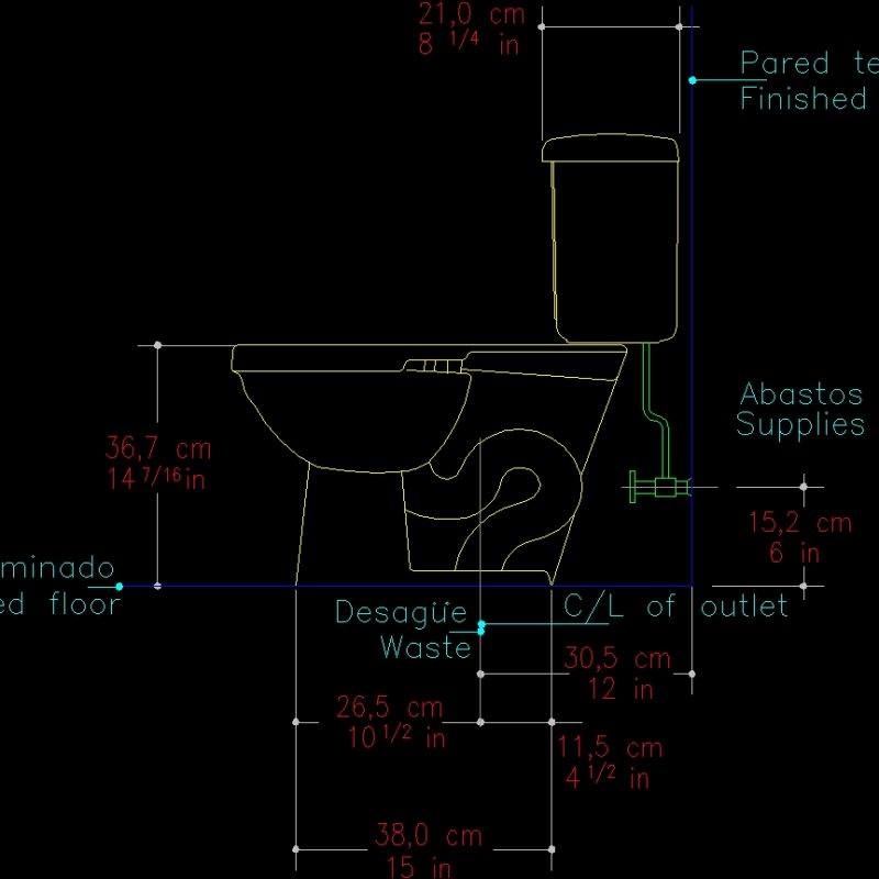 Wc With Backpack DWG Block for AutoCAD • Designs CAD