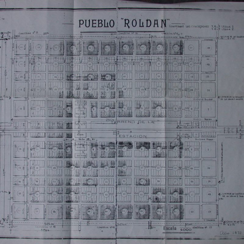 Urban Plan Of The City Of Roldan, Santa Te Argentina DWG Plan for ...
