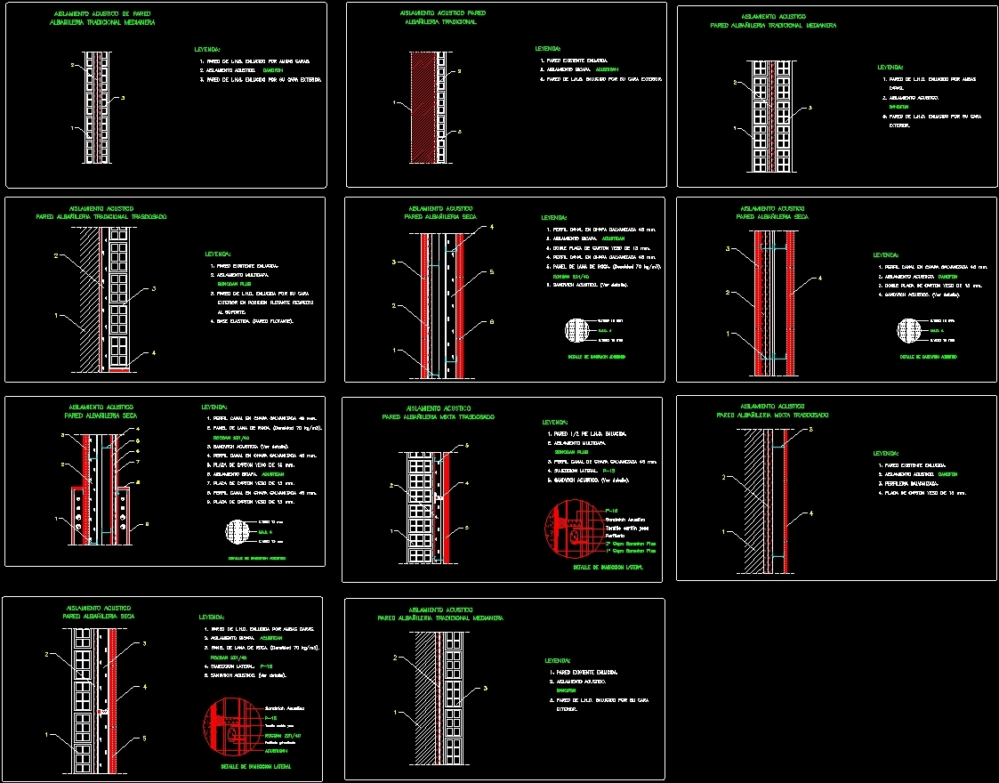 Acoustic Isolation DWG Detail For AutoCAD Designs CAD
