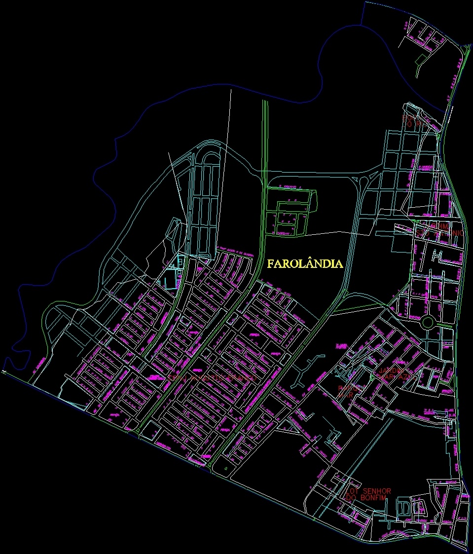 Aracaju - Neighborhood FarolÂNdia DWG Block for AutoCAD • Designs CAD