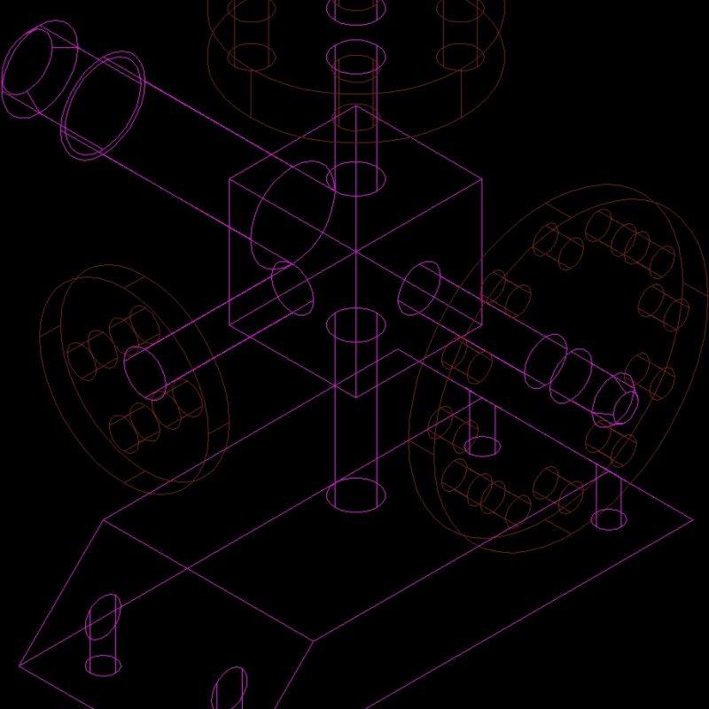 Bases Flange DWG Block for AutoCAD • Designs CAD