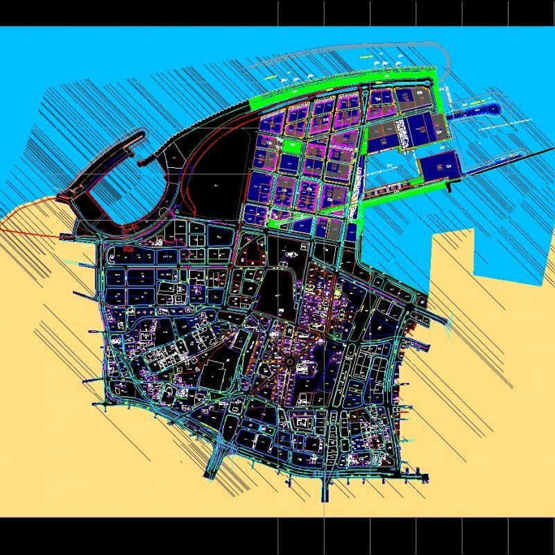 Beirut Maps DWG Detail for AutoCAD • Designs CAD