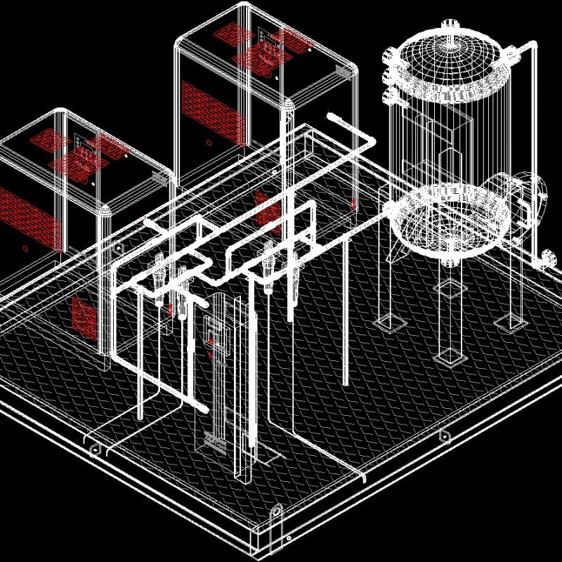 Chemical Tanks 3D DWG Detail for AutoCAD • Designs CAD