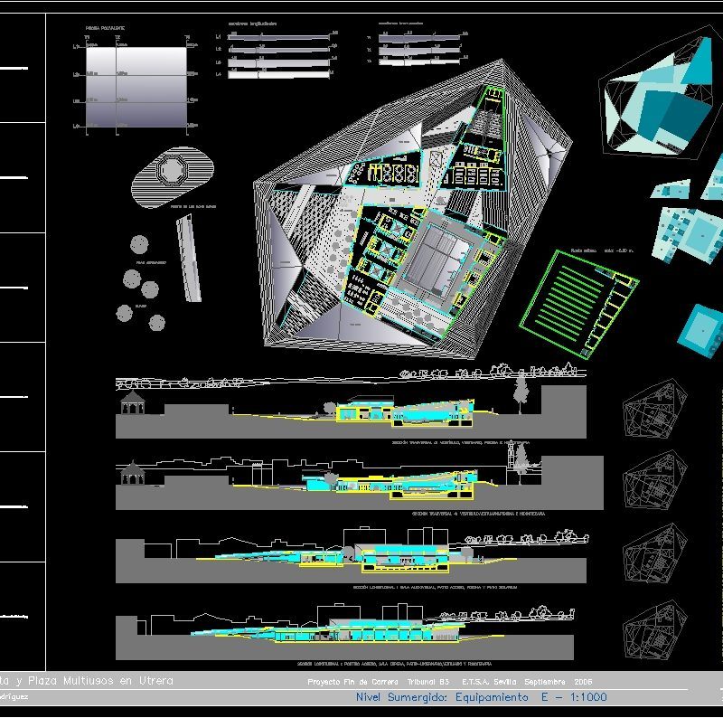 Covered Pool And Square Multi Uses DWG Full Project for AutoCAD ...