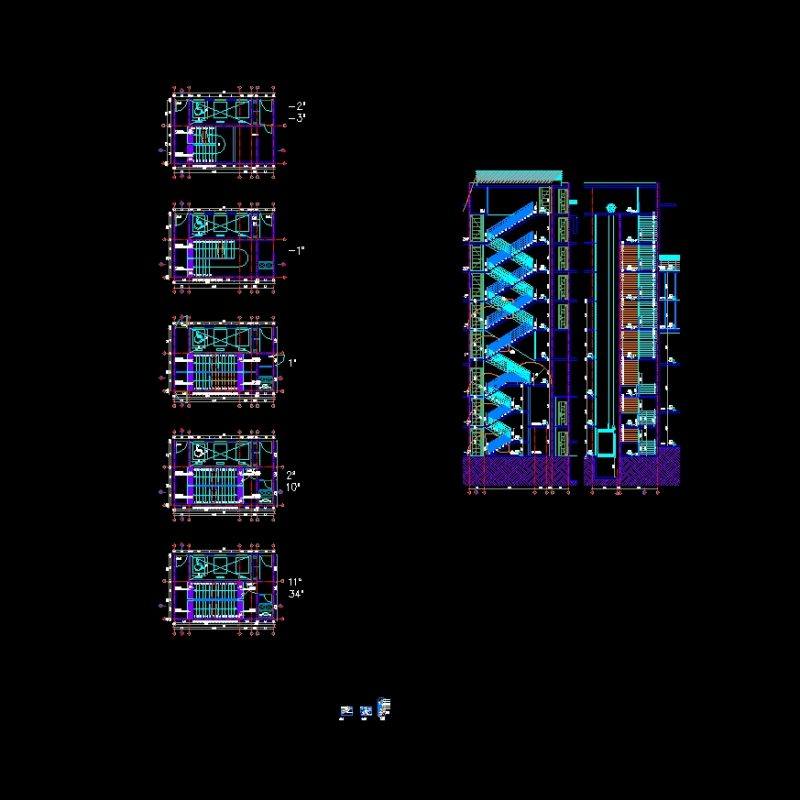Detail Vertical Zone Of Security DWG Section for AutoCAD • Designs CAD