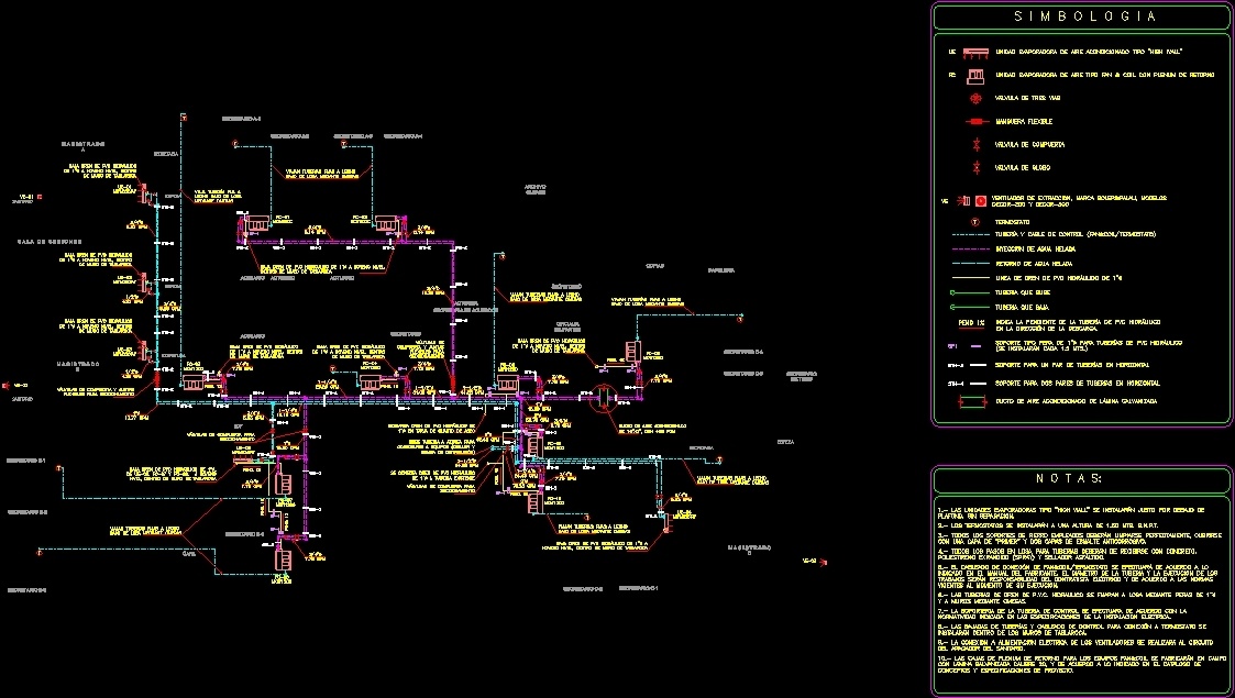 Details Air Conditioning Installation DWG Detail for AutoCAD • Designs CAD