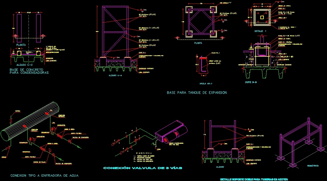 Details Air Conditioning Installation DWG Detail for AutoCAD • DesignsCAD