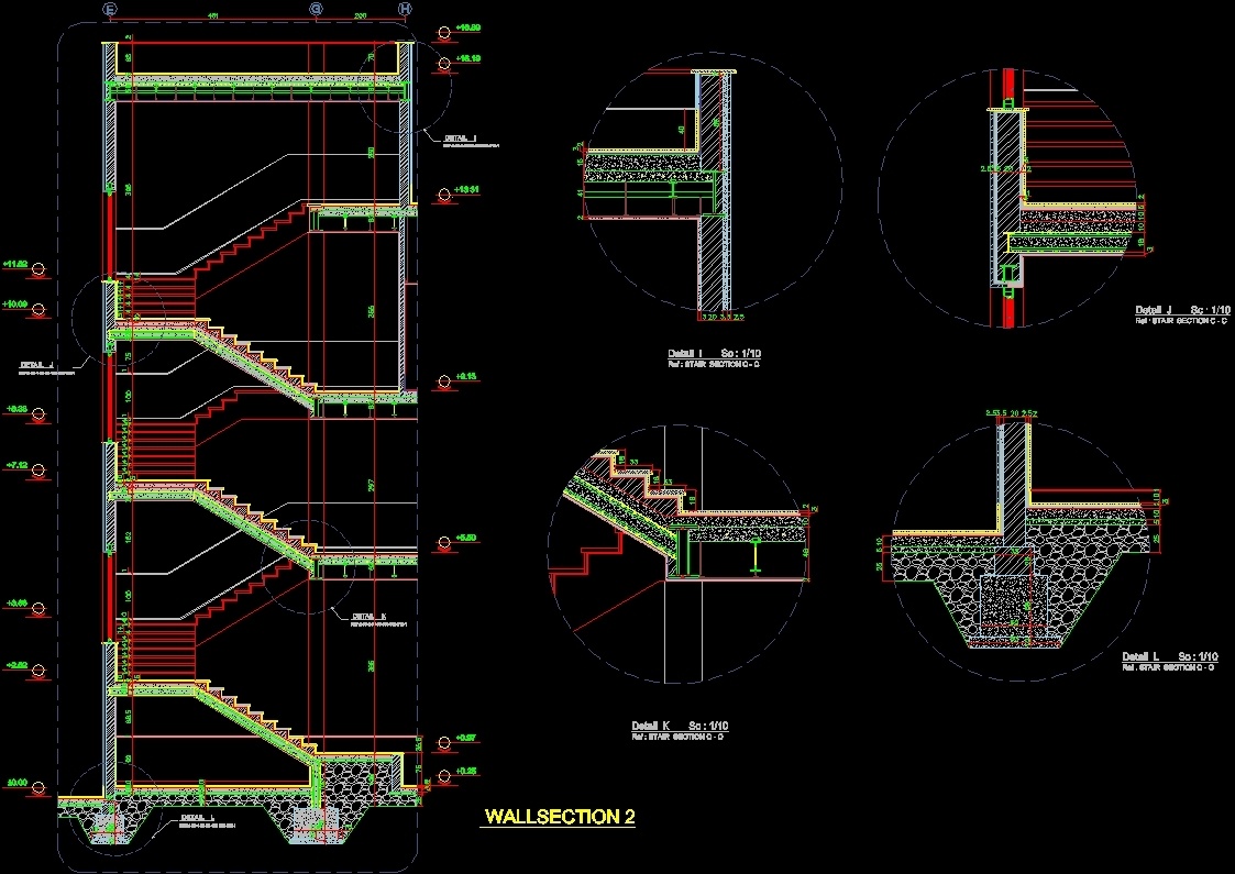 Details Stairs DWG Section For AutoCAD Designs CAD