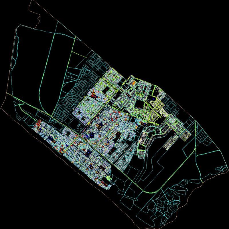 District Divided Into Lots DWG Block for AutoCAD • Designs CAD