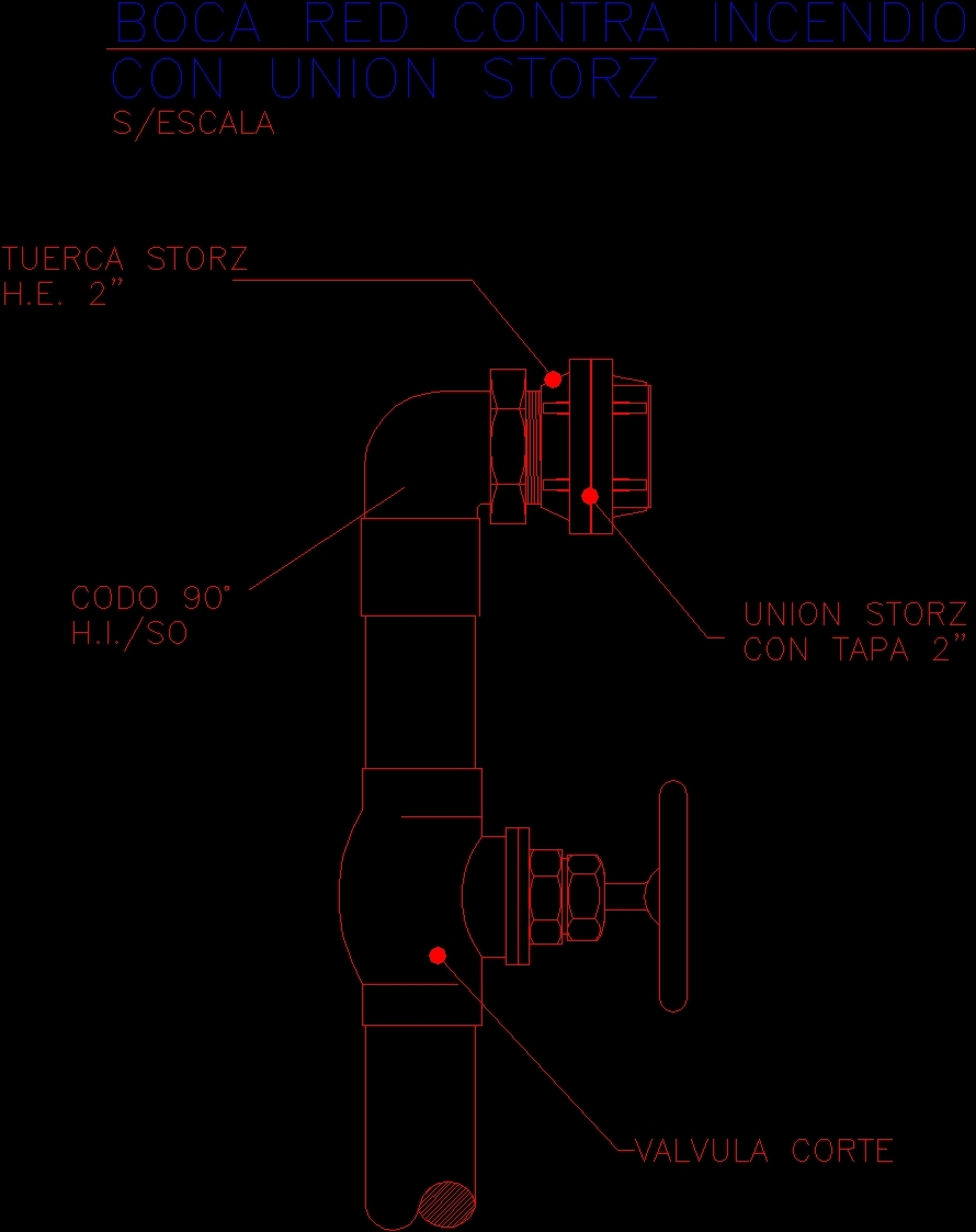 Dry Net With Srorz Connection DWG Block for AutoCAD • Designs CAD