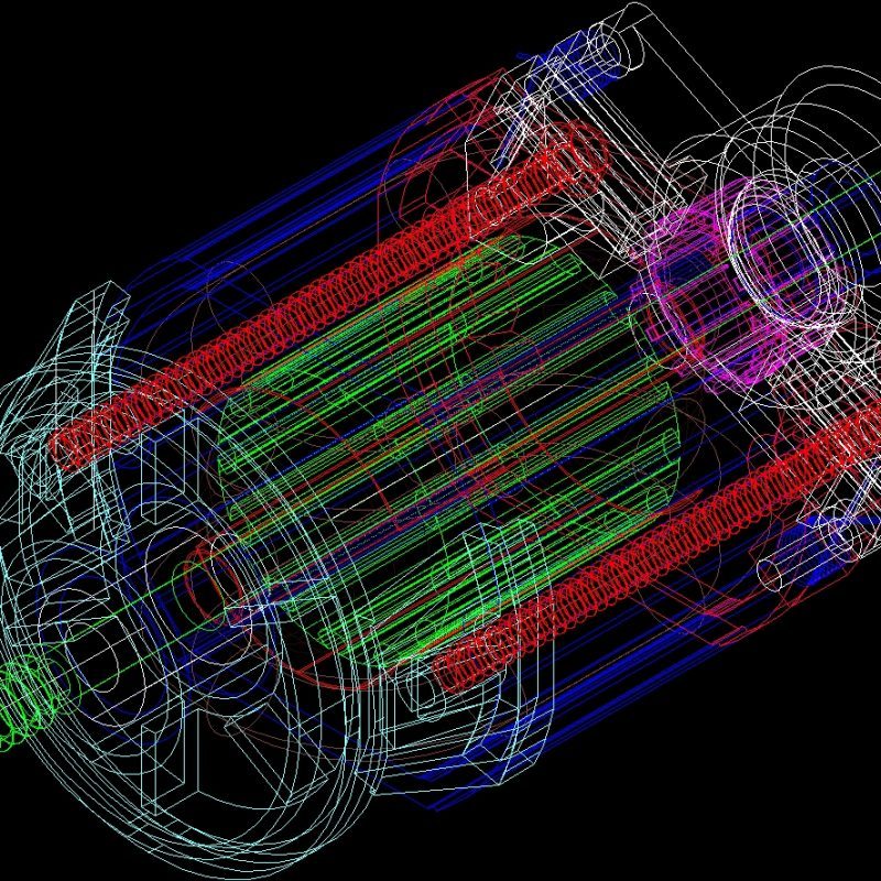 Electric Motor120v DWG Block for AutoCAD • Designs CAD