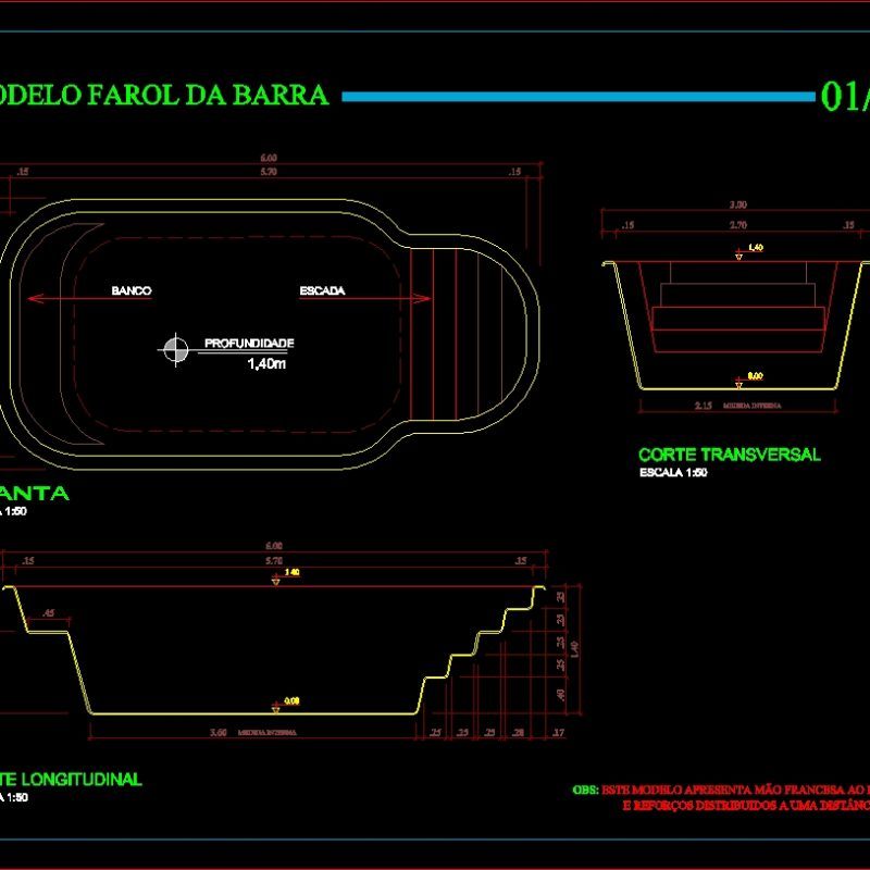 Fiberglass Pool 2D DWG Block for AutoCAD • Designs CAD