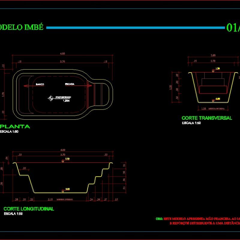 Fiberglass Pool 2D DWG Block for AutoCAD • Designs CAD