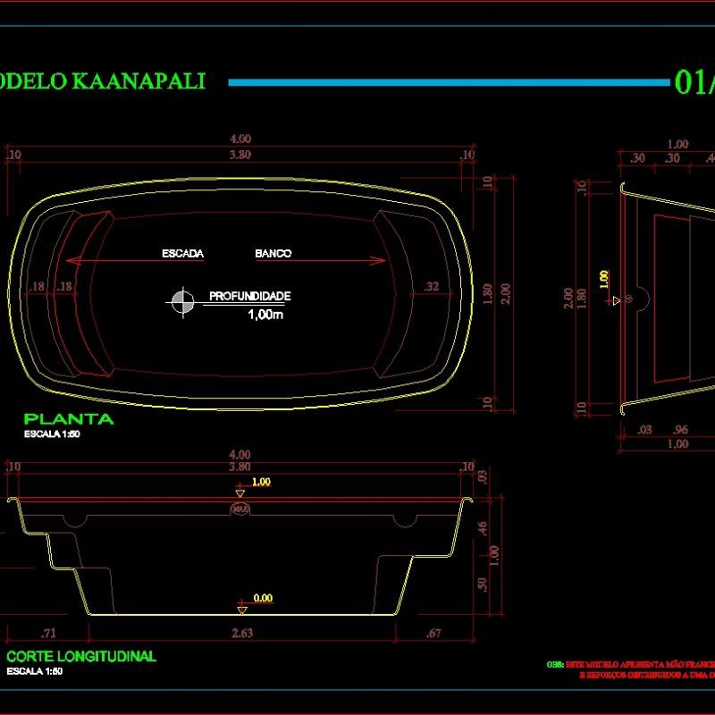 Fiberglass Pool 2D DWG Block for AutoCAD • Designs CAD