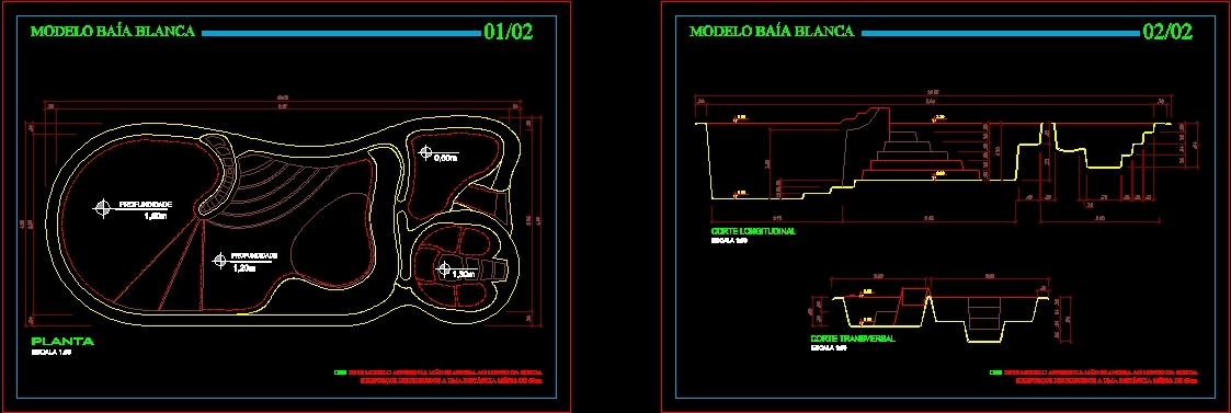 Fiberglass Pool - Play Drawing 2D DWG Block for AutoCAD • Designs CAD