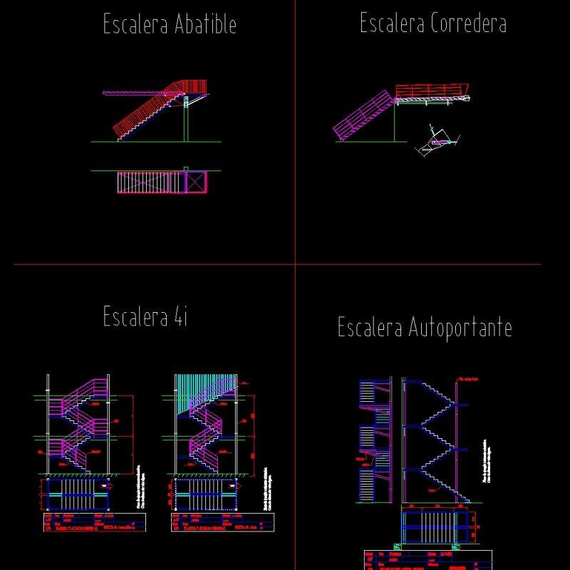 Fire Stairways DWG Block for AutoCAD • Designs CAD