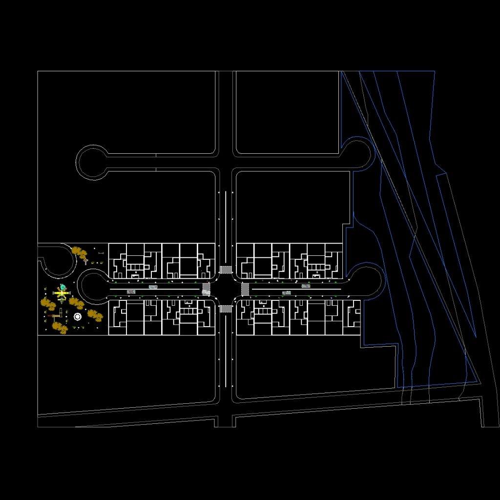 Handmade Street 3D DWG Model for AutoCAD • Designs CAD